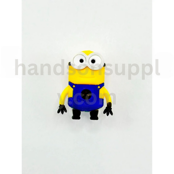 3D Cute Yellow Minion Character with Bonding Mold Style Silicone Focal ...