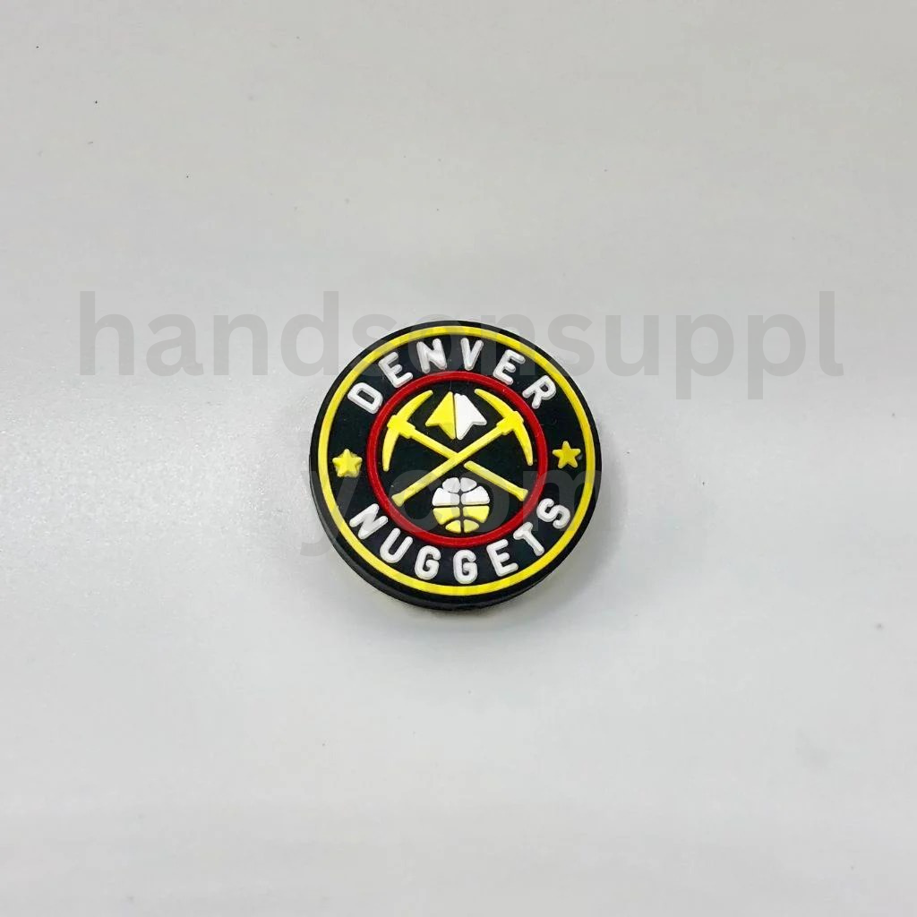 Denver Nuggets Team Logo Basketball Theme Silicone Focal Beads – Hands ...