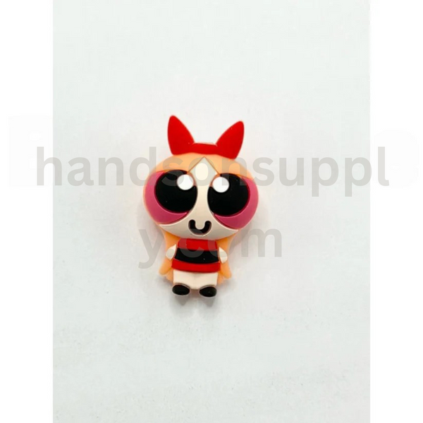 Power Puf Girl 3D Cartoon Character Silicone Focal Beads Cute Design ...
