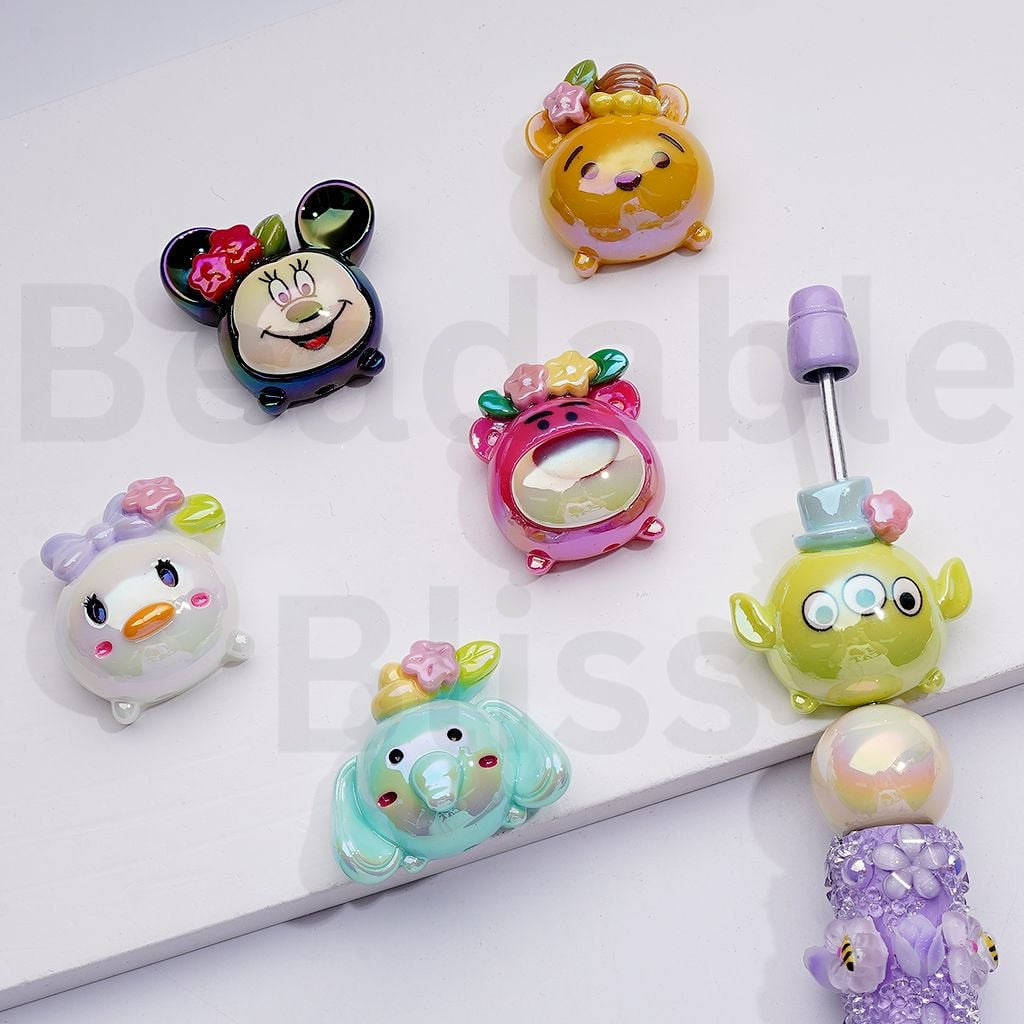 UV Coating Disne Toy Stor Cartoon Minni Lotso Winni the Poo Alien Elep ...