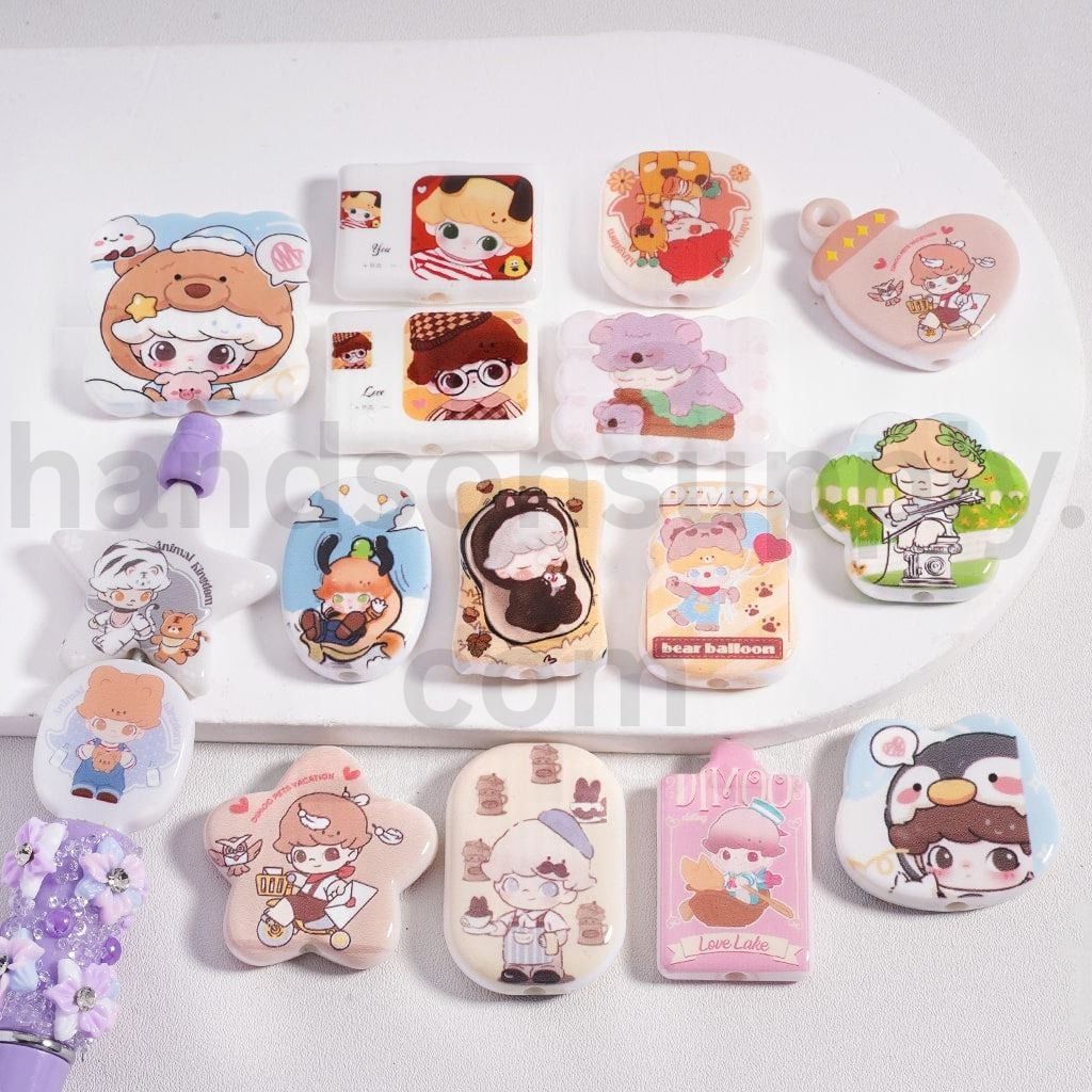 Marble Cute Baby Dimo Pop Series Different Shape Acrylic Beads Random ...