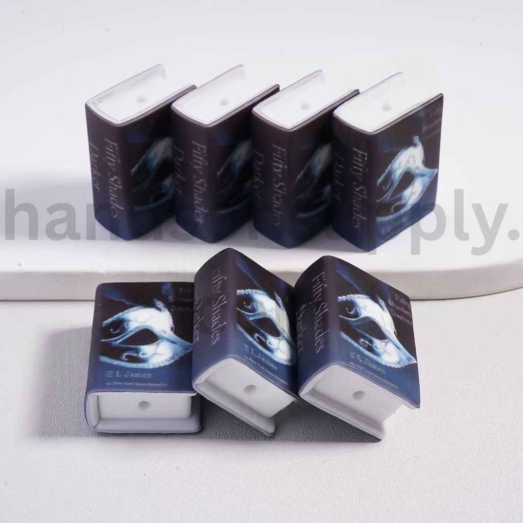 3D Mini Book with Silver & Black Mask Silicone Focal Bead – Hands on Supply