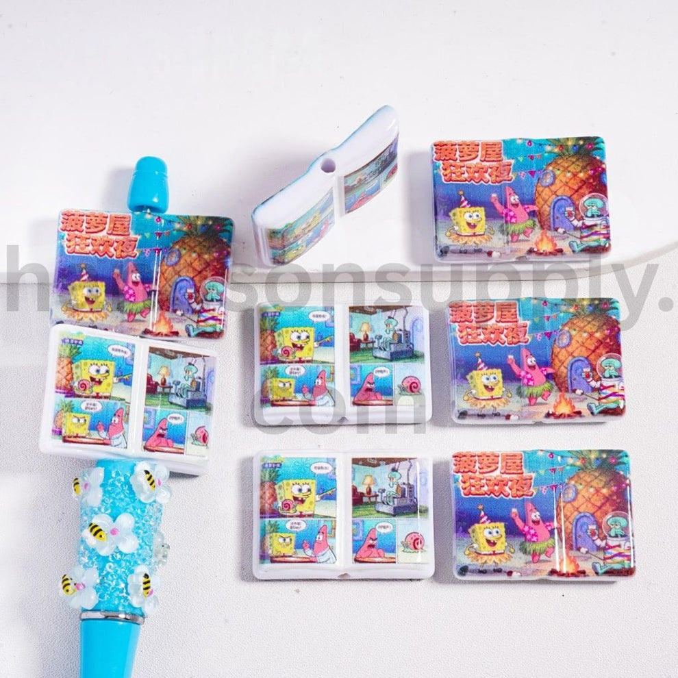 UV Coated Cartoon Character Series Book Double Sided Print Acrylic Bea ...