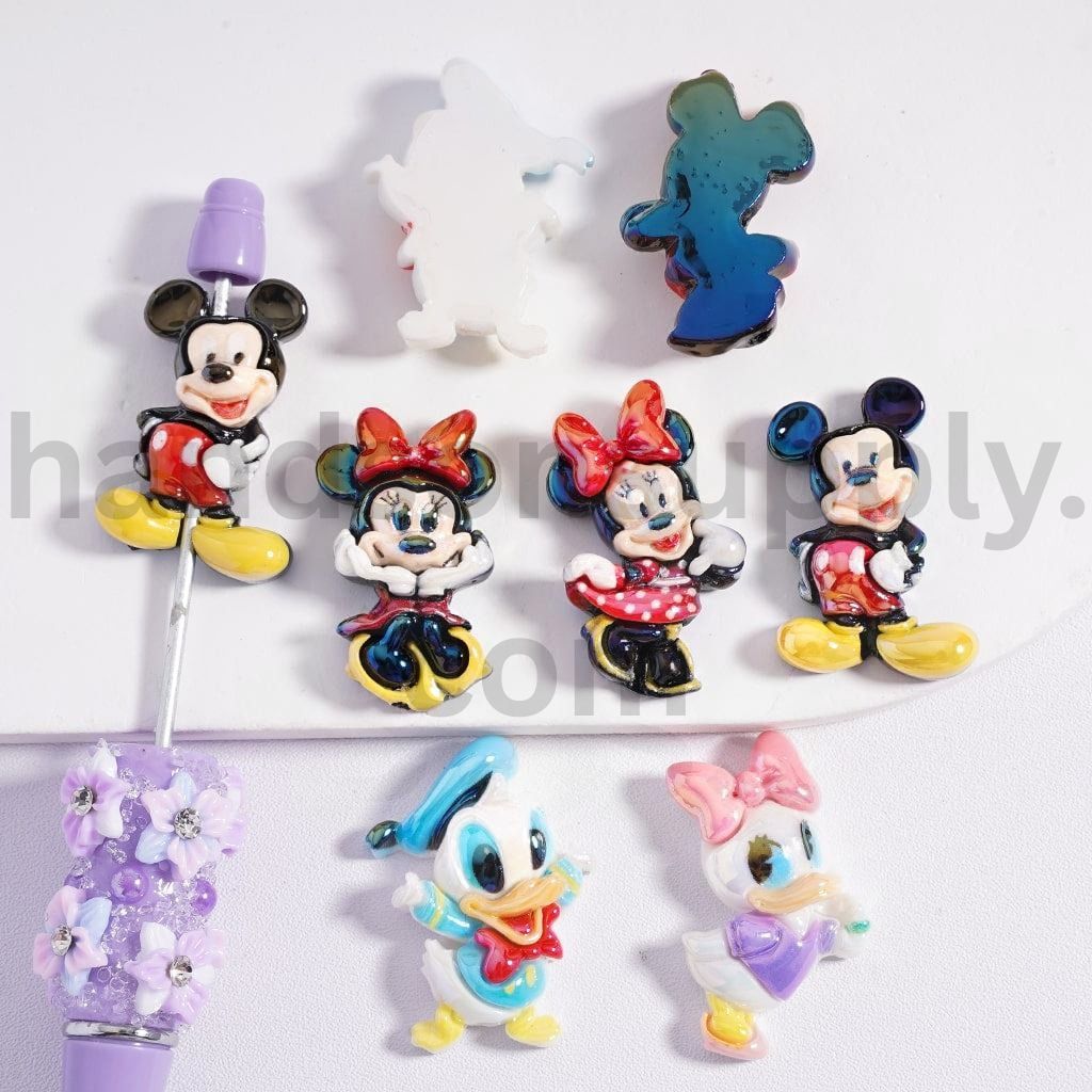 UV Coated Cute Disney Cartoon Character Mickee, Minni, Donal Dais Duck ...