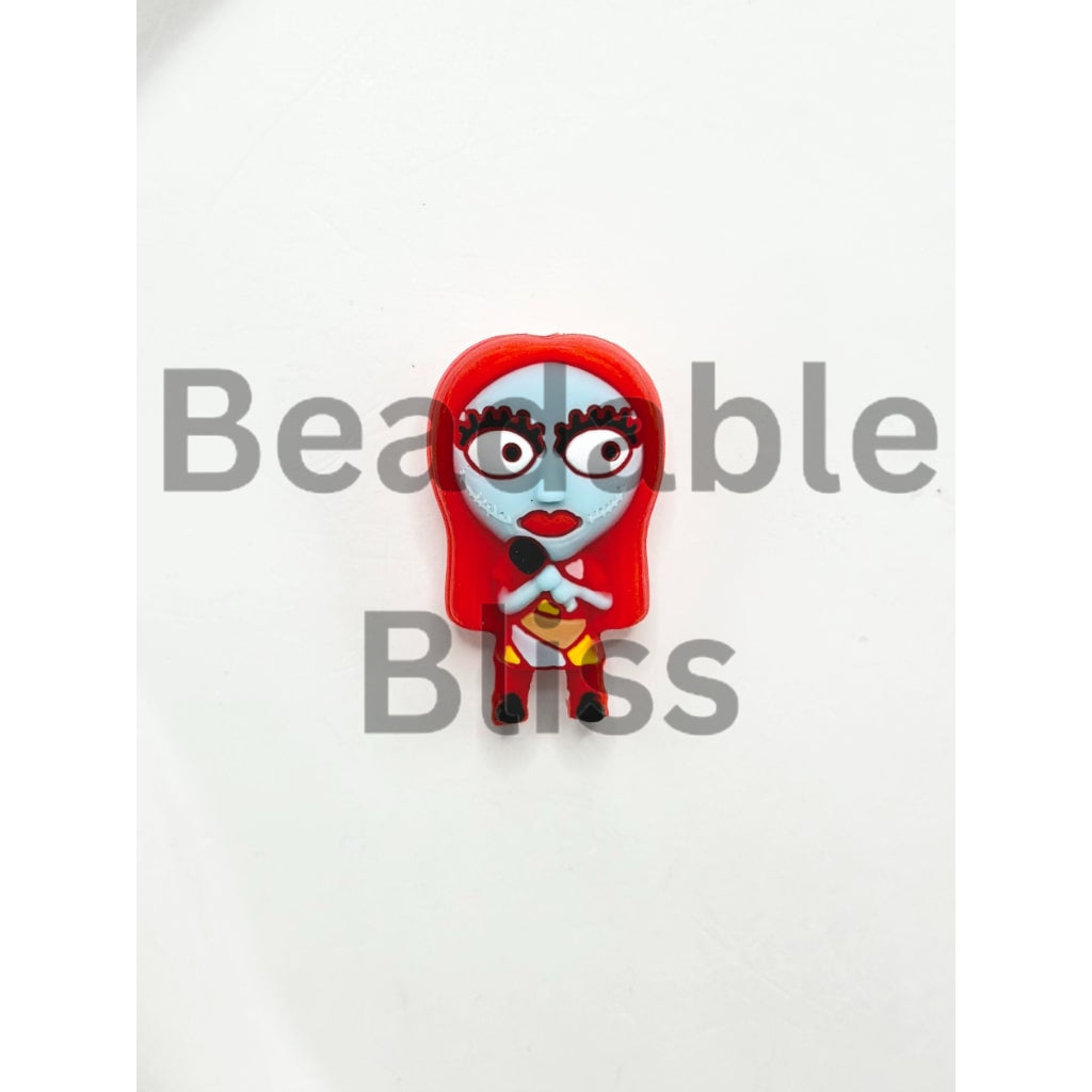 Sall with Red Hair and Big Eyes Silicone Focal Beads – Hands on Supply